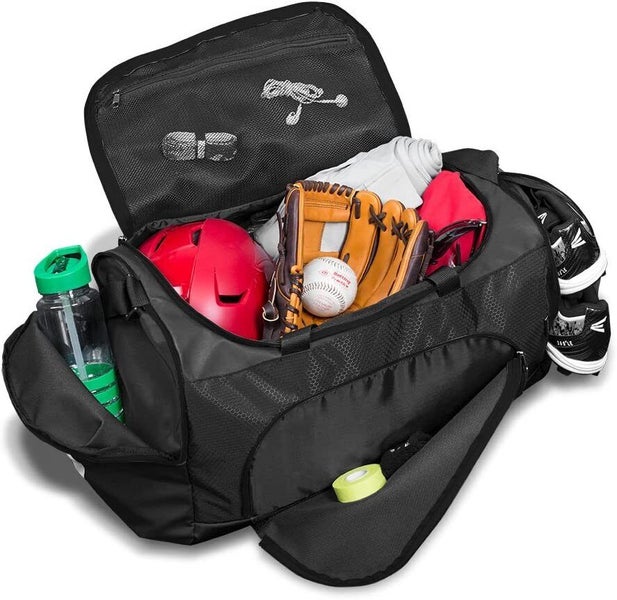 New Easton E310D player baseball duffle bag black softball slowpitch ...