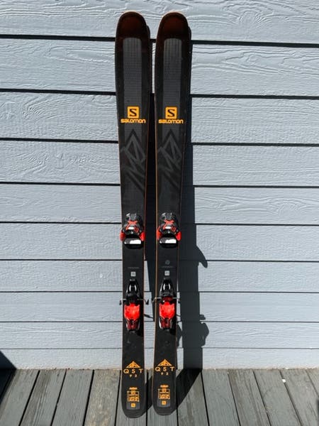 Used Men s 2019 Salomon All Mountain QST 92 Skis 169cm with Salomon Warden 11 bindings SidelineSwap Buy and Sell on SidelineSwap