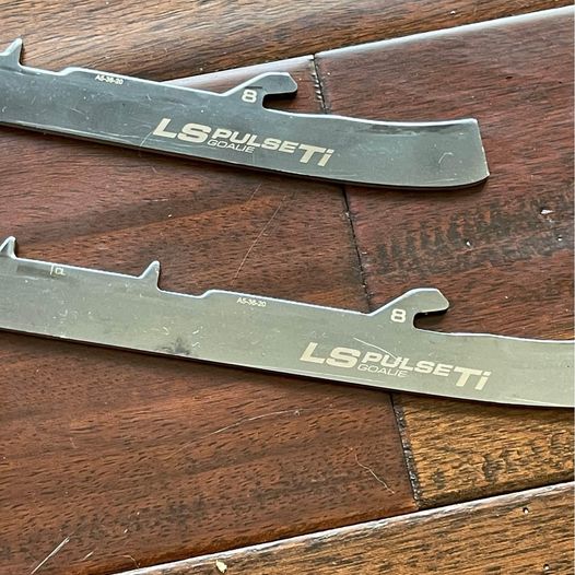 Used Bauer Titanium LS Pulse Hockey Goalie Steel Skate Blades ...
