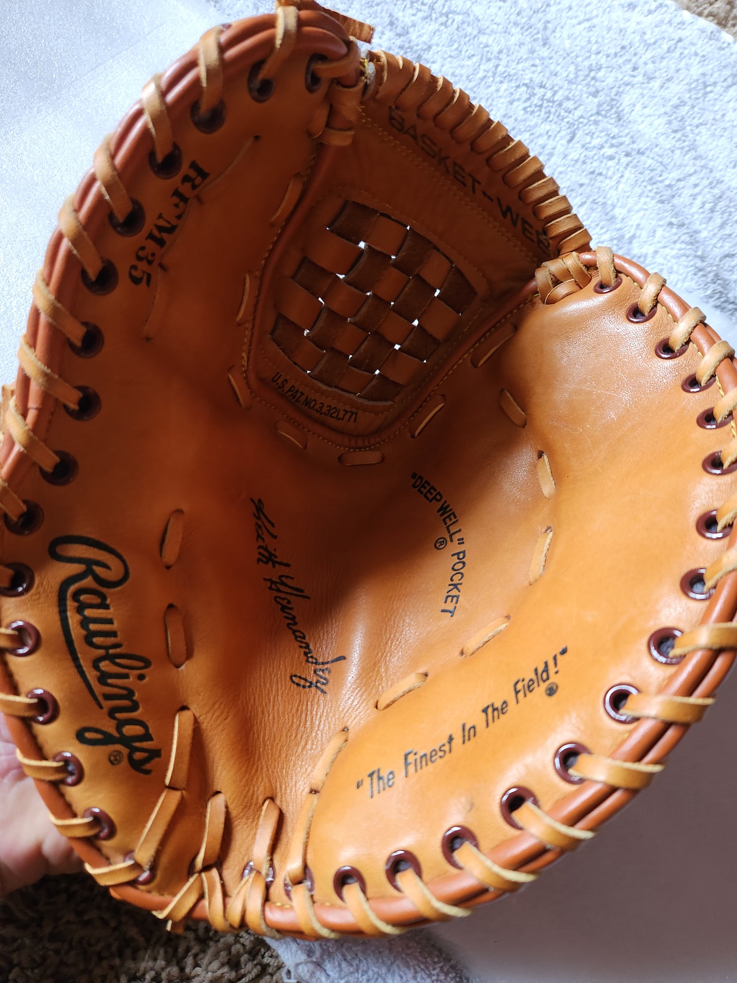 Rawlings Right Hand Throw First Base RFM35 Keith Hernandez model ...