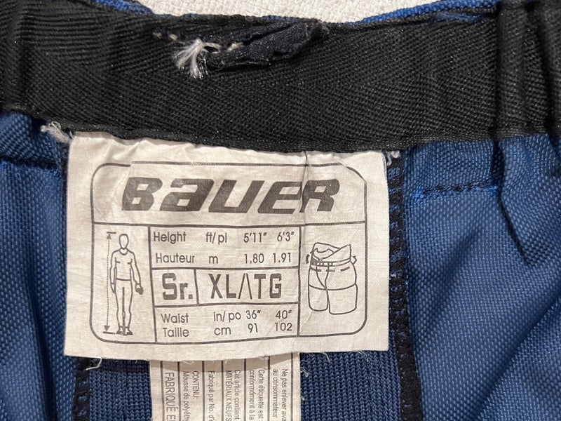 Vancouver Canucks Used XL Bauer Supreme Shell Hockey Pants Pro Stock ...