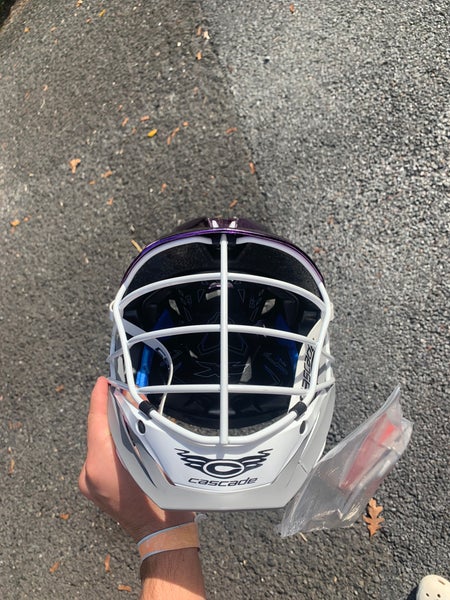 Cascade XRS Brand New Chrome Purple Limited Edition Lacrosse Helmet ...