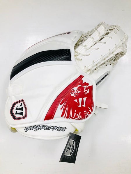 New Warrior Swagger Senior Hockey Goalie Catcher White Red Black Normal ...