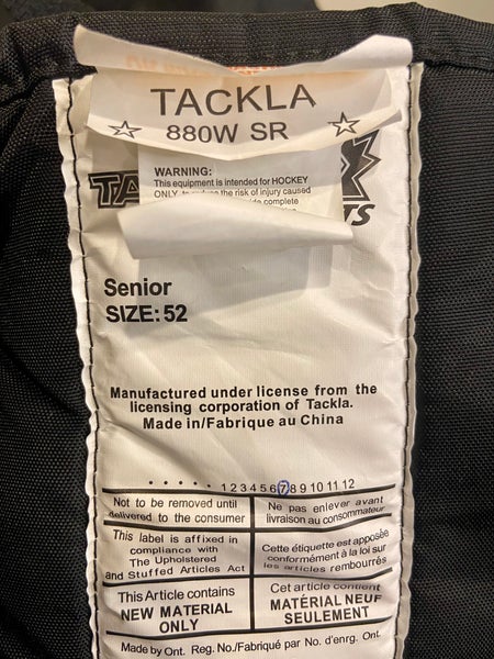 New Tackla Hockey Pants Black 880W (womens) Senior Large 34” Euro 52 ...