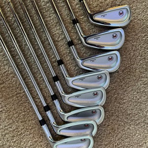 Takomo iron 101 used Right Handed Iron Set (4-pw) ; kbs tour 105 stiff, winn dri-tac midsized ...