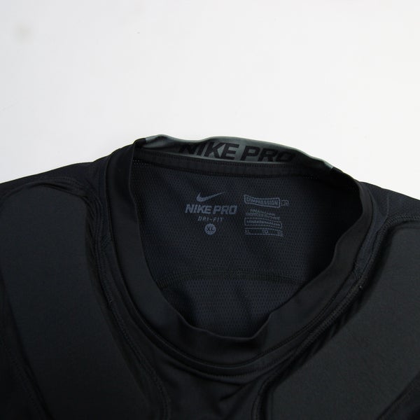 Nike Pro Dri-Fit Padded Compression Top Men's Black Used XL ...