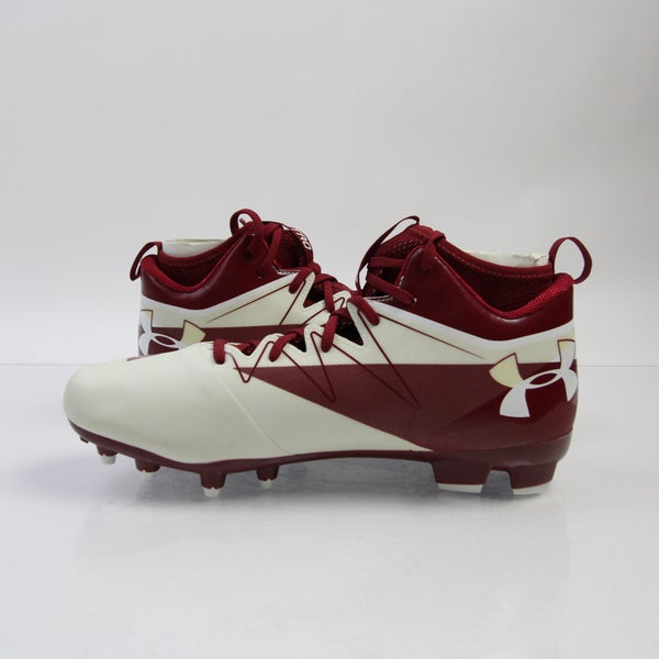 Under Armour Football Cleat Men's Cream/Maroon New with Defect 13.5 ...