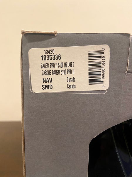 New Bauer Pro II 5100 Helmet Small/Medium SMD Navy Blue Pro Stock ...