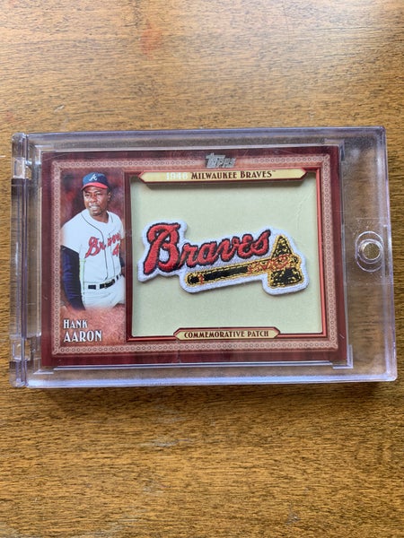 1946 Hank Aaron Commemorative Patch Card | SidelineSwap | Buy and Sell ...