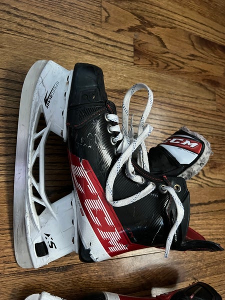 Jr CCM Regular Width 6.5 JetSpeed FT4 Pro Skates W/3 Sets Of Blades ...