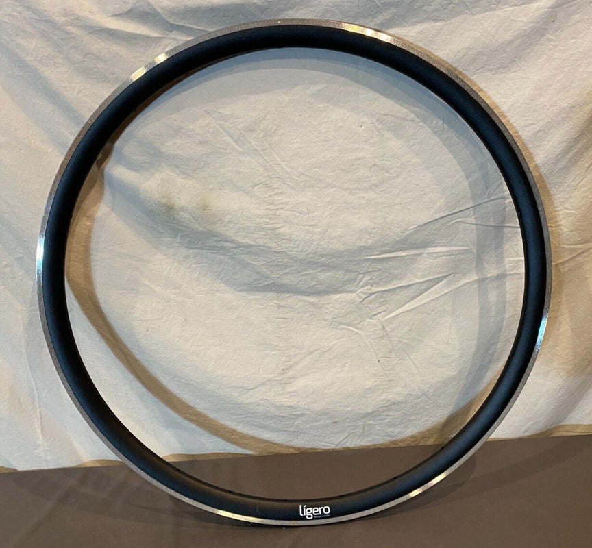 Ligero Wheelworks Black Aluminum 28-Hole 700C Aero Bicycle Wheel Rim ...