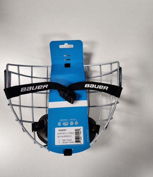 New Bauer Profile II 12 Oreo Small Cage Hockey | SidelineSwap | Buy and ...