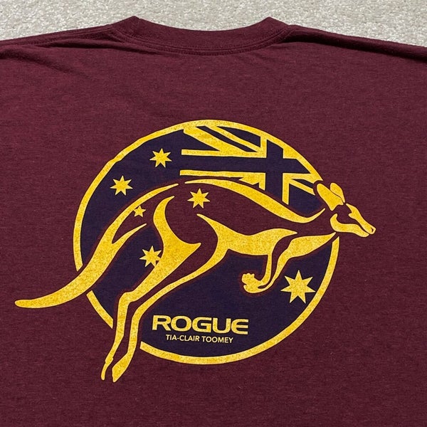 Rogue T Shirt Men Large Logo Tia-Clair Toomey Fitness Active Gym ...