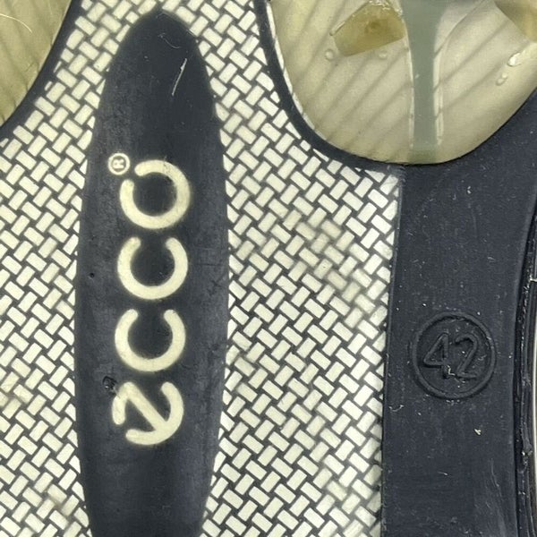 ECCO Hydromax Golf Shoes Cleats Brown Leather Bicycle Toe Mens Size 9 ...