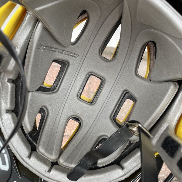 Cascade MLL Yellow Lacrosse Official Helmet With Black Mask Large Made ...