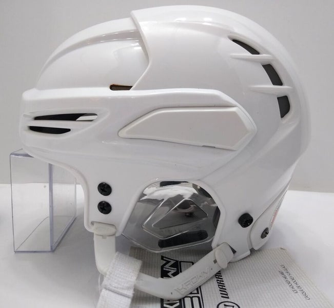 New Penguins NHL Pro Stock WARRIOR Crown 360 White Ice Hockey Helmet ...