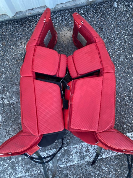 Brian's Heritage Pro Custom AIR PAC Pro Stock Goalie Pads and Glove Set ...