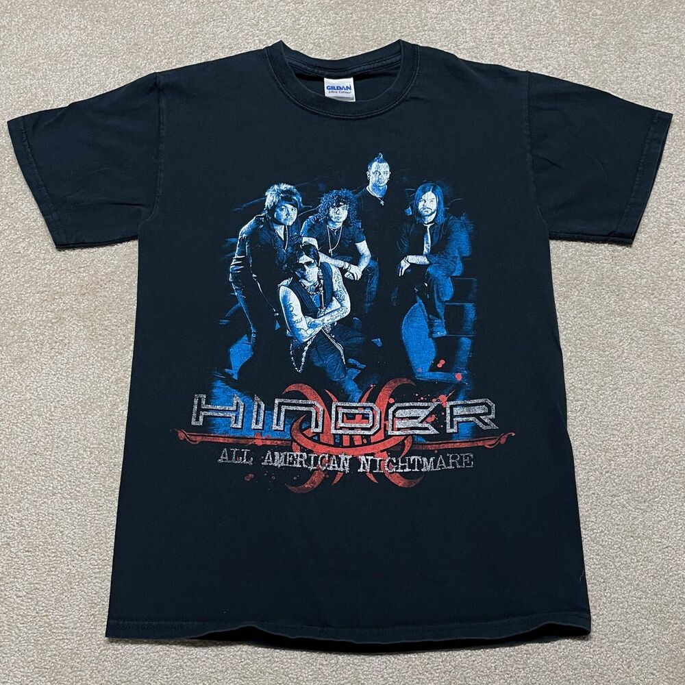 Hinder Band T Shirt Men Small Adult Black Rock Music All American ...