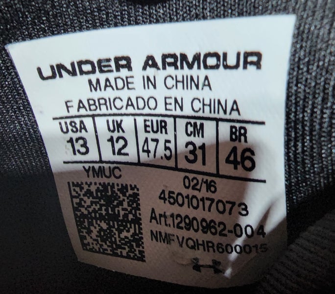 New Under Armour Nitro Mid Black Orange Football Cleats 1290962 004 ...