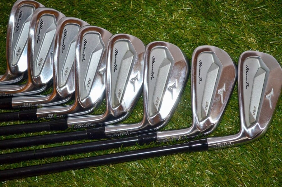 Mizuno Pro 223 GF Forged 4-Pw-Gw RH 38.5" Steel Extra Stiff Project X ...