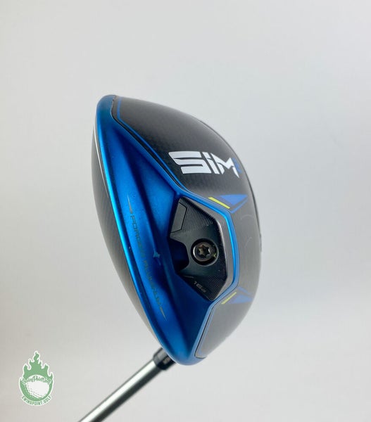 Used 2021 TaylorMade SIM 2 Driver 9* Helium 5F4 Stiff Flex Graphite ...