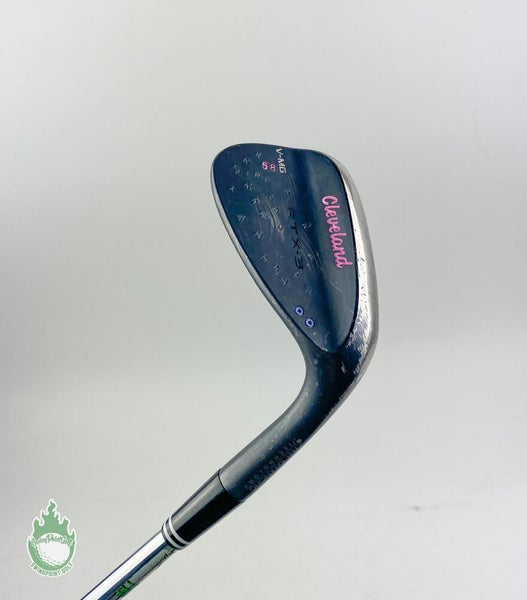 Used Cleveland RTX-3 V-MG Black Satin Wedge 58* Wedge Flex Steel Golf ...