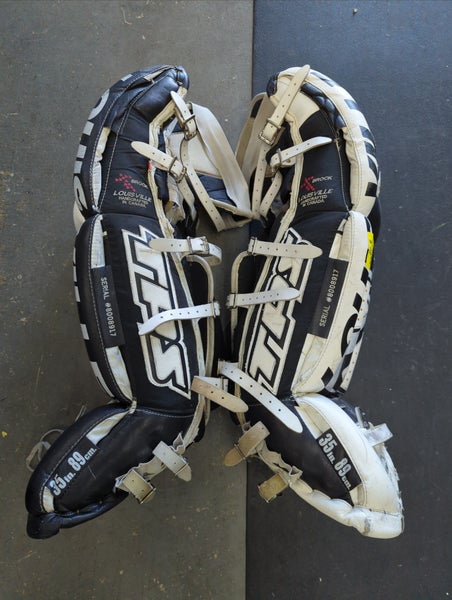 Used Louisville Slugger Tps Xhale 35" Senior Lg Goalie Leg Pads ...
