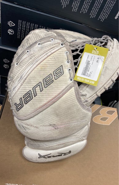 Bauer Reflex 8 Used White Senior Regular catcher catch glove trapper ...