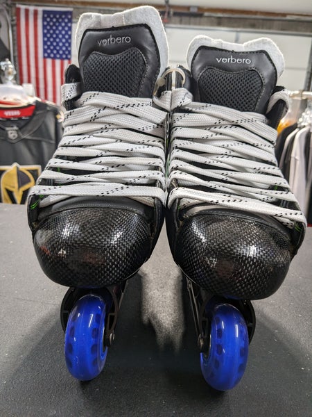 New Senior Verbero Vortex V1 Inline Hockey Goalie Skates Regular Width ...