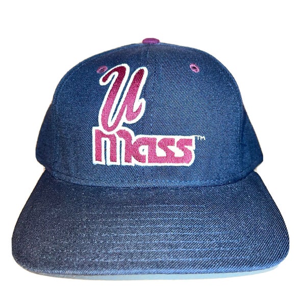 Vintage University of Massachusetts Minutemen UMASS Fitted Hat DeLong ...