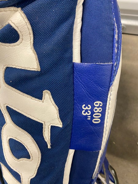 Used 33" Heaton Helite 6 Leg Pads, Blocker and Glove | SidelineSwap ...