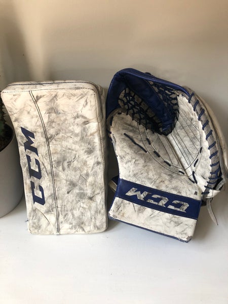 CCM Retro Flex Pro Goalie Gloves Blocker & Catcher | SidelineSwap | Buy ...