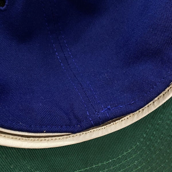 New York Mets Hat Fitted 7 1/2 Cap New Era Leather MLB Vintage 80s 90s ...