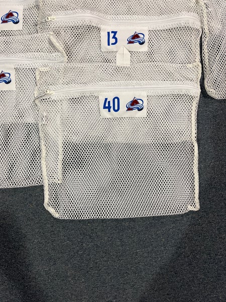 Used 4orte Colorado Avalanche White with Blue Number & Logo Laundry ...