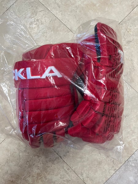 New Pro Stock Tackla 3000 Red Gloves, size 14". | SidelineSwap | Buy ...