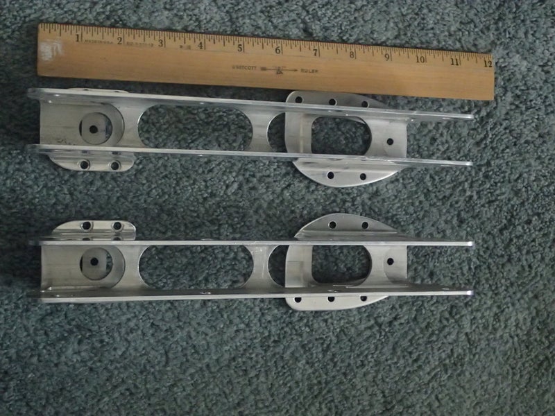 VINTAGE ALUMINUM Inline Roller Hockey Chassis Frames 9.33" Unbranded ...