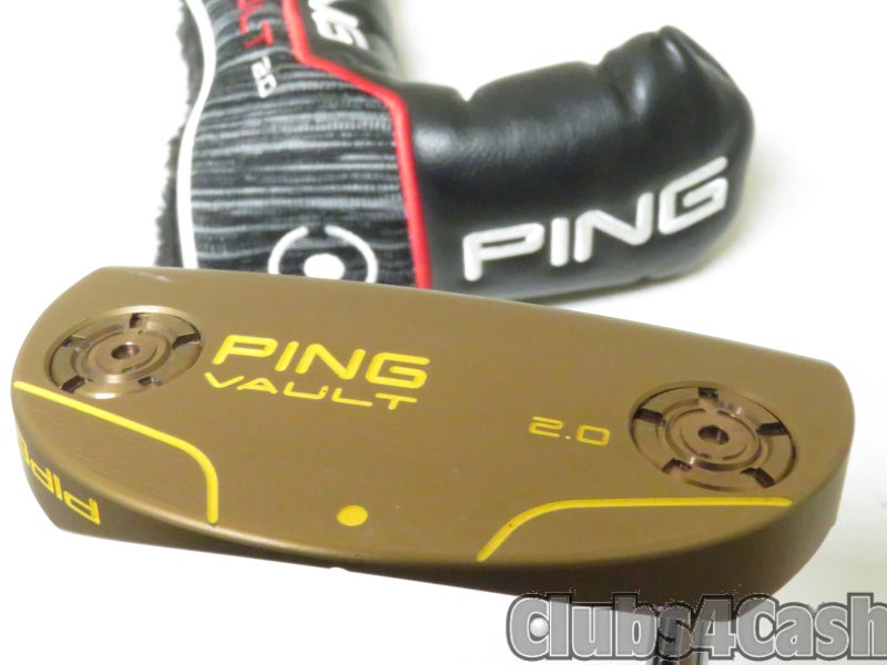 PING Vault 2.0 Piper Copper Putter 35" +Cover Yellow Paint-Fill .. MINT ...