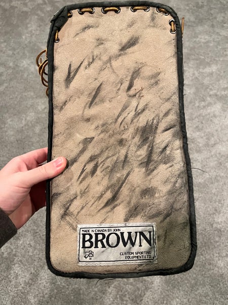 Vintage Brown Goalie Blocker | SidelineSwap | Buy and Sell on SidelineSwap