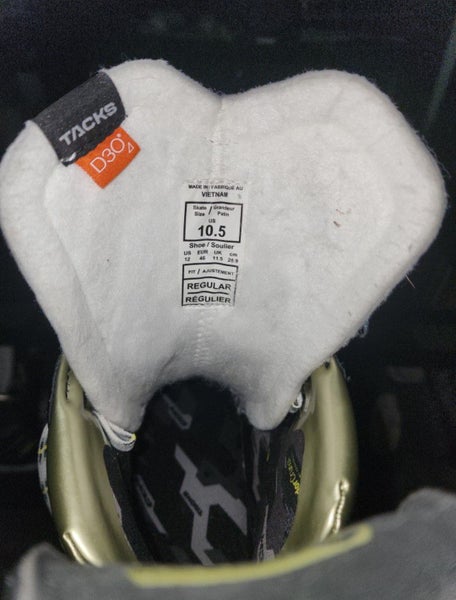 CCM TACKS ASV PRO HOCKEY SKATES SIZE 10.5 WITH BLACK STEP STEEL ...