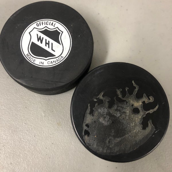 2 Kamloops Oilers WHL Vintage pucks | SidelineSwap | Buy and Sell on ...