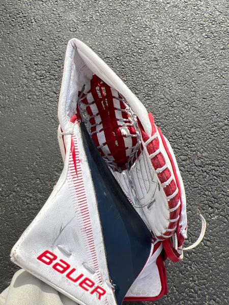 Used Bauer Supreme S29 Regular Goalie Gloves & Blockers | SidelineSwap ...