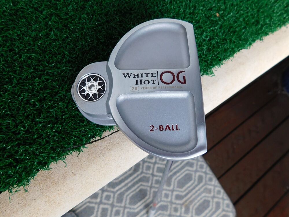 Odyssey White Hot 2-Ball Putter 35" (Heel Shaft Mallet) Golf Club ...