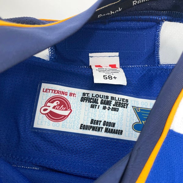 Blue Reebok MIC Made in Canada St. Louis Blues Jersey - Size 58 ...