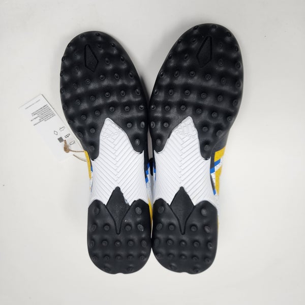 Adidas Soccer Turf Youth Mens 6 Blue Gamemode Lego Spell Out Logo Shoes ...