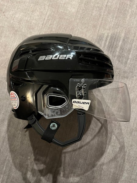 BARELY USED Medium Bauer Re-Akt 100 Helmet With Bauer HDO Pro Visor ...