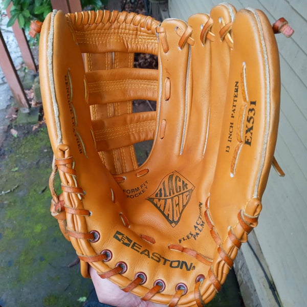 13" Easton Black Magic softball baseball glove all leather - FREE ...