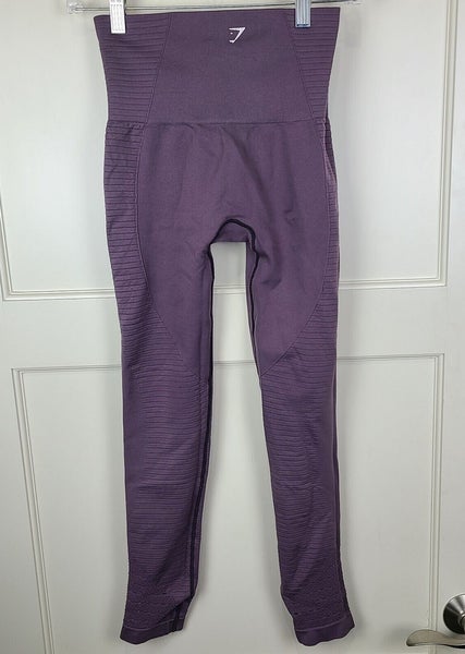 Gymshark Vital Seamless 2.0 Purple Leggings Workout Exercise Gym Size ...