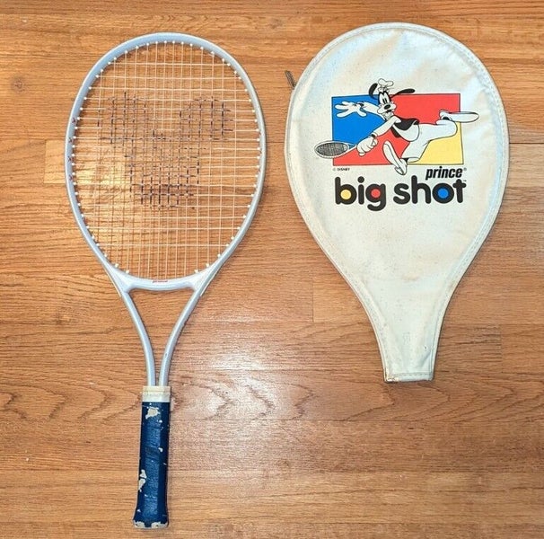 Vintage Disney Prince Tennis Racquet Micky and Goofy Big Shot Blue Red ...