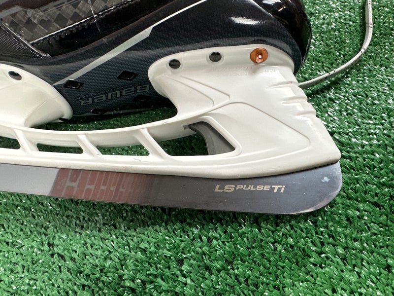7.5D Fit 2 Custom Bauer Supreme Mach Ice Skates LS PULSE Ti Felt Tongue ...