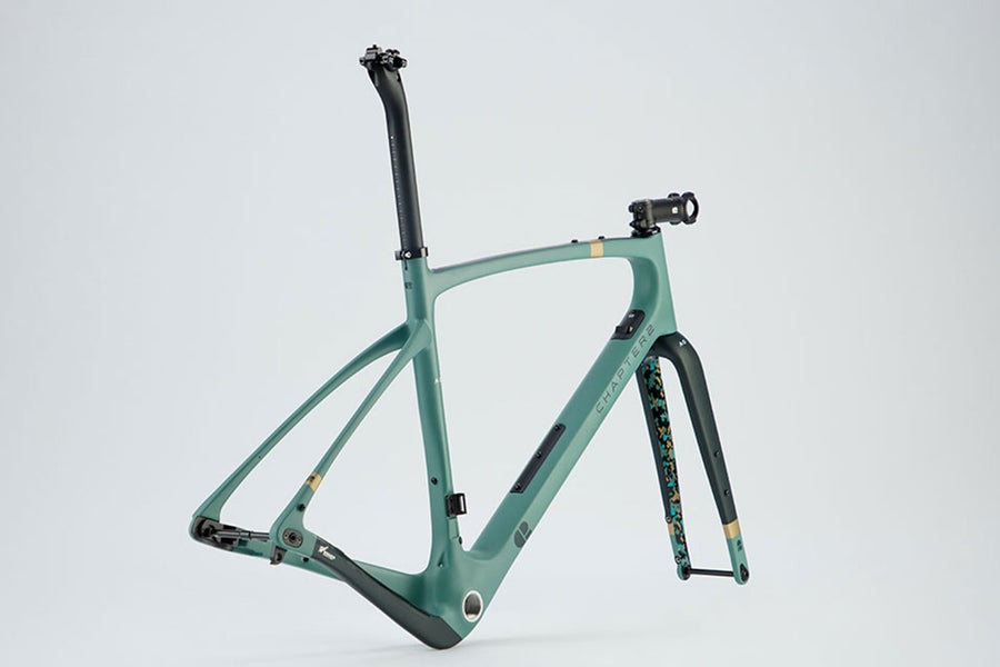 New Chapter2 AO Disc Brake Gravel Frameset Green + Camo - Large ...